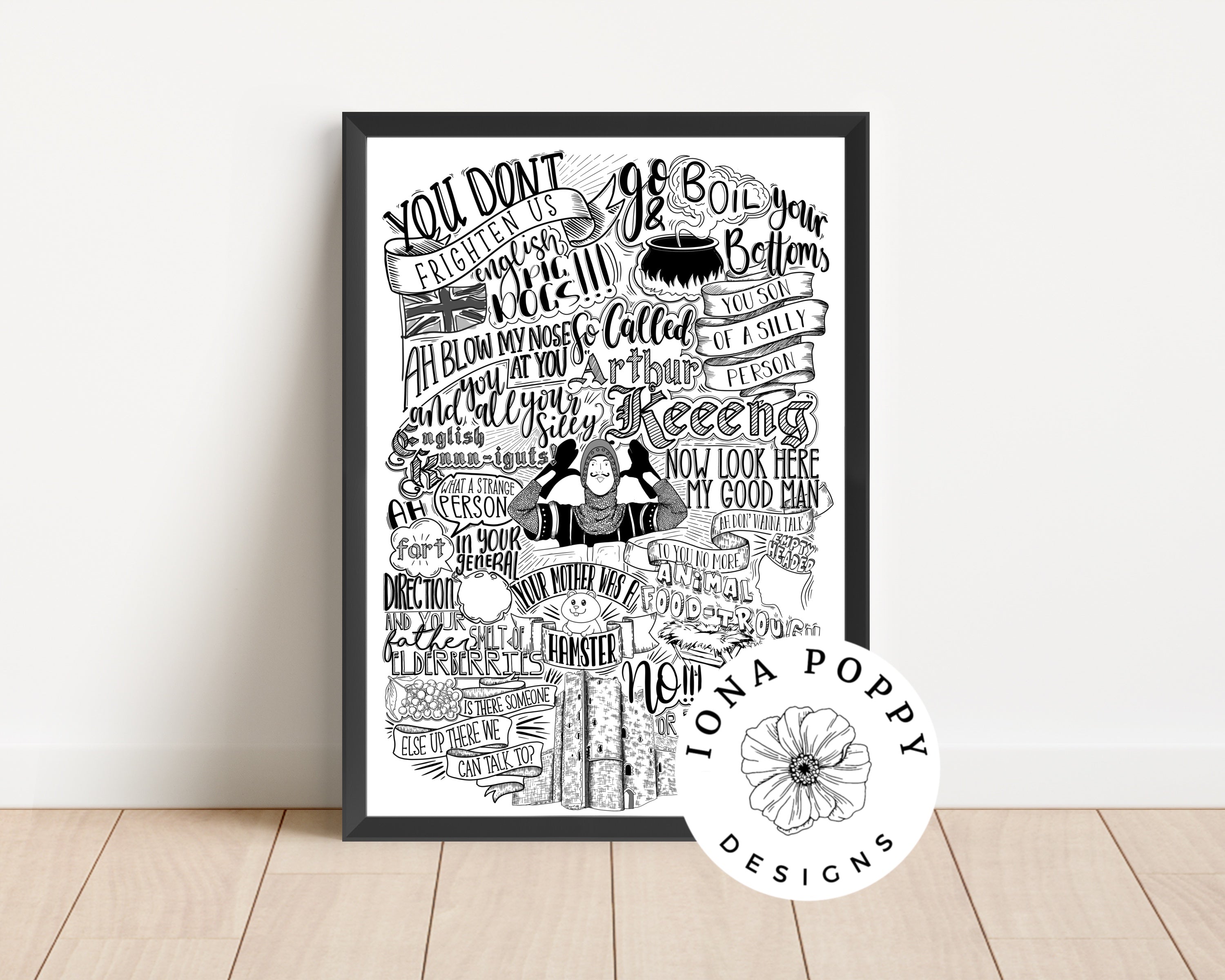 Monty Python And The Holy Grail - French Taunter – Iona Poppy Designs